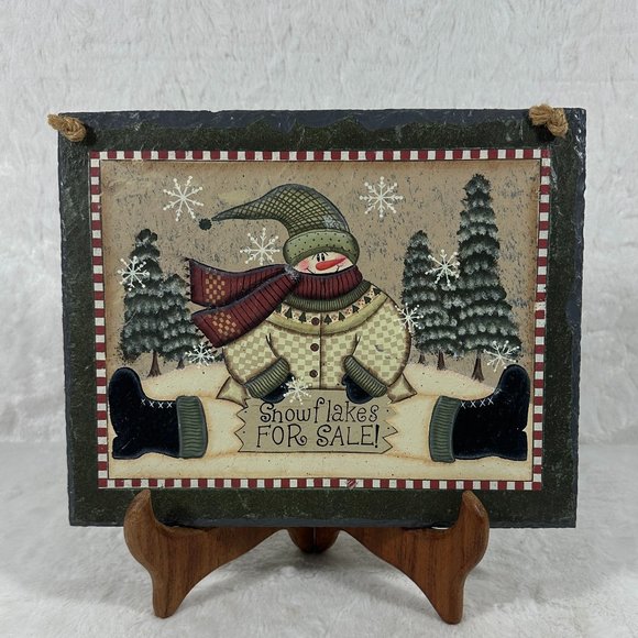 Crazy Mountain | Holiday | Snowman Slate Hanging Sign Plaque X 8 ...
